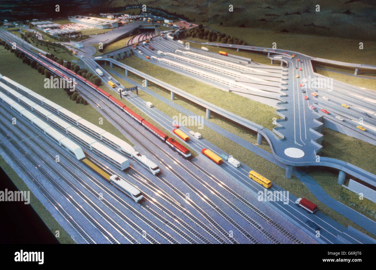 Channel Tunnel - Scale Model - Folkestone Rail Terminal - 1974 Stock ...