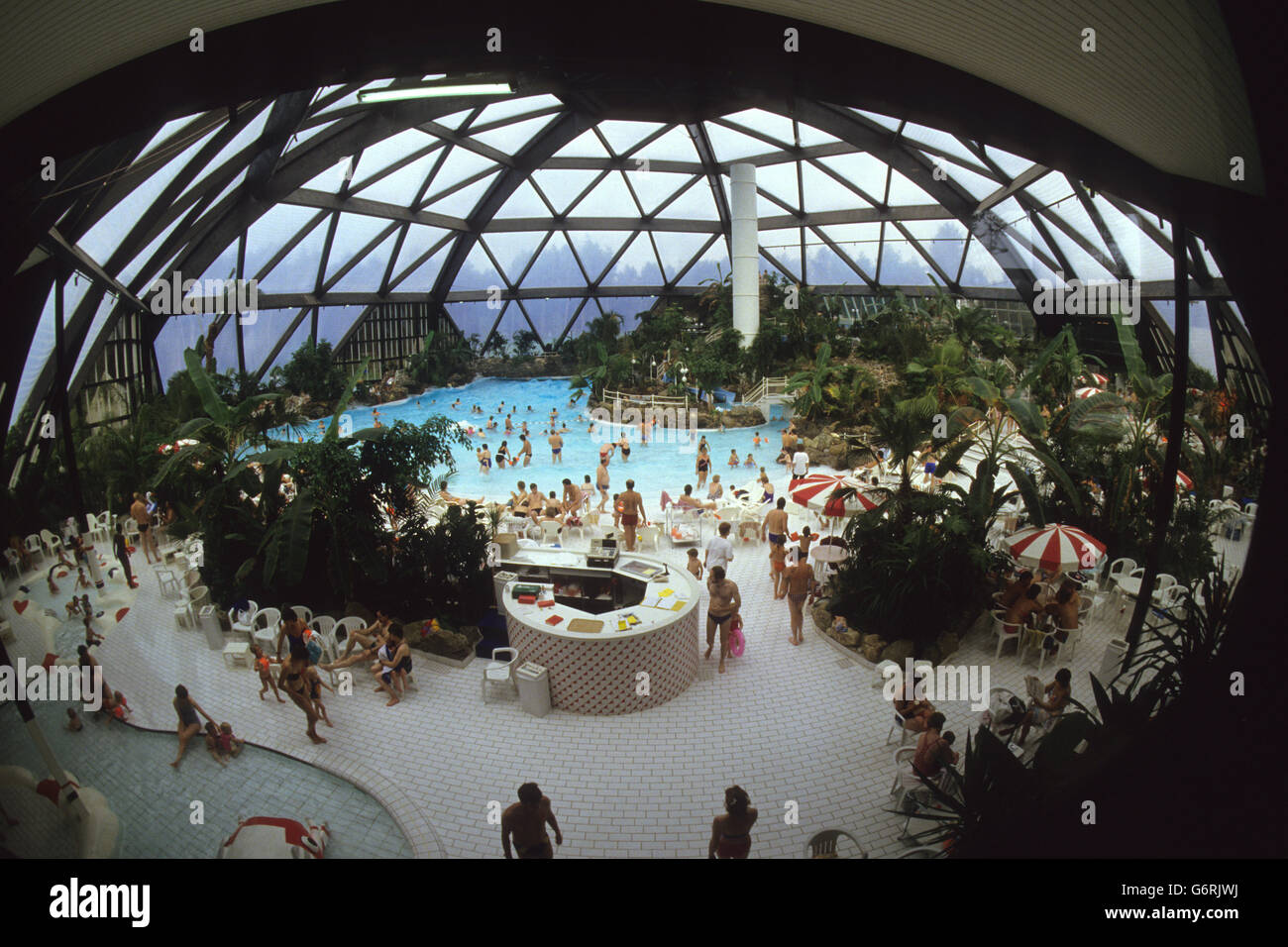 Tourism - Center Parcs - Sherwood Forest, Nottinghamshire Stock Photo ...