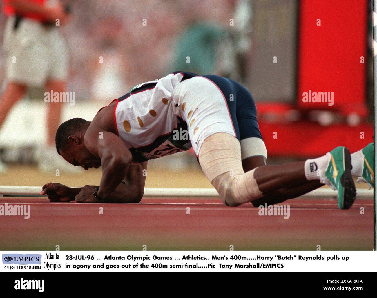 28-JUL-96, Atlanta Olympic Games, Athletics. Men's 400m. Harry Butch ...