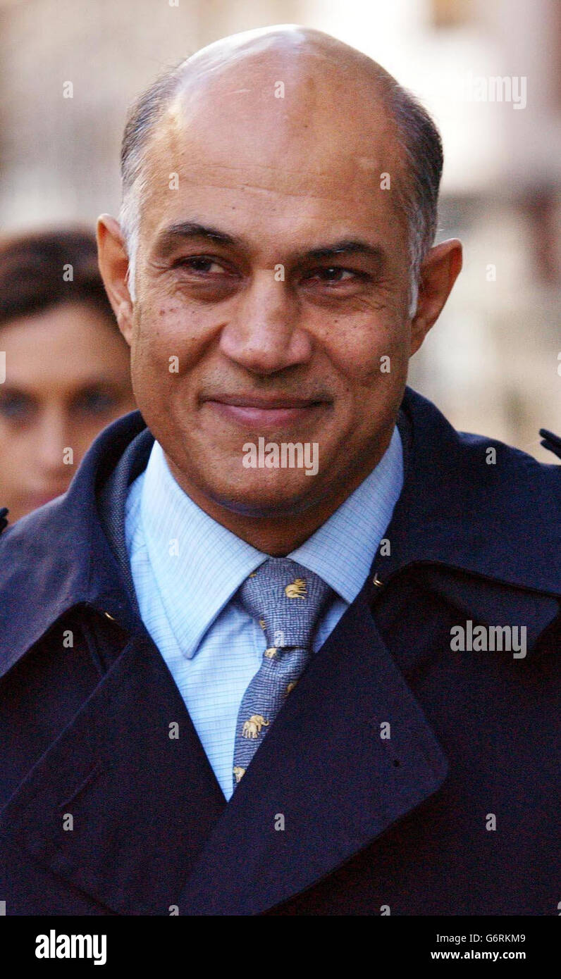 Kirit Pathak arrives at the High Court in central London, where he is ...