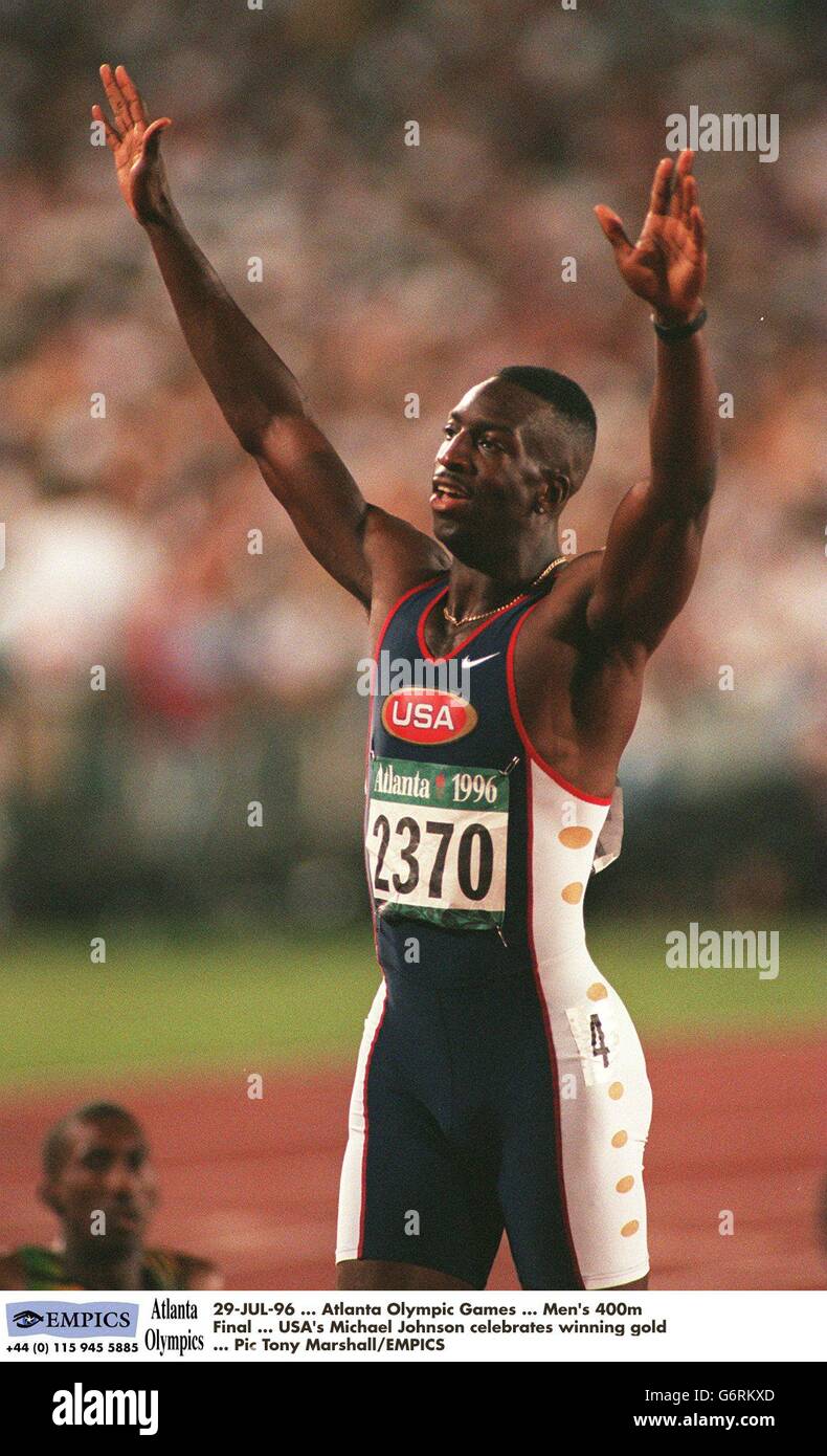 29-JUL-96 ... Atlanta Olympic Games ... Men's 400m Final ... USA's ...