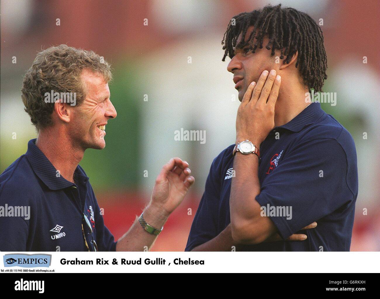 Graham rix and ruud gullit chelsea hi-res stock photography and images ...