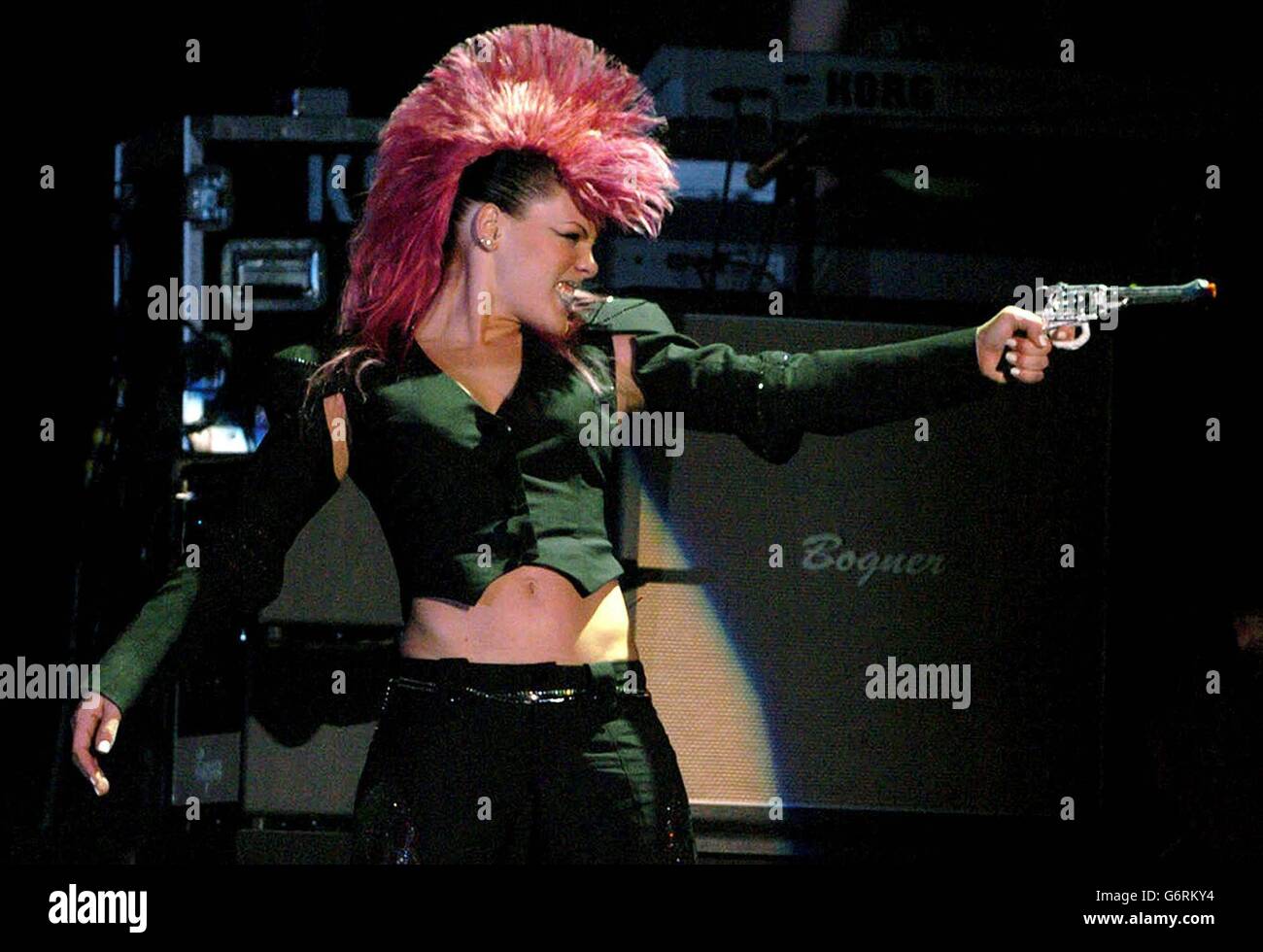 Singer Pink performs live in concert at The Point in Dublin, Ireland ...