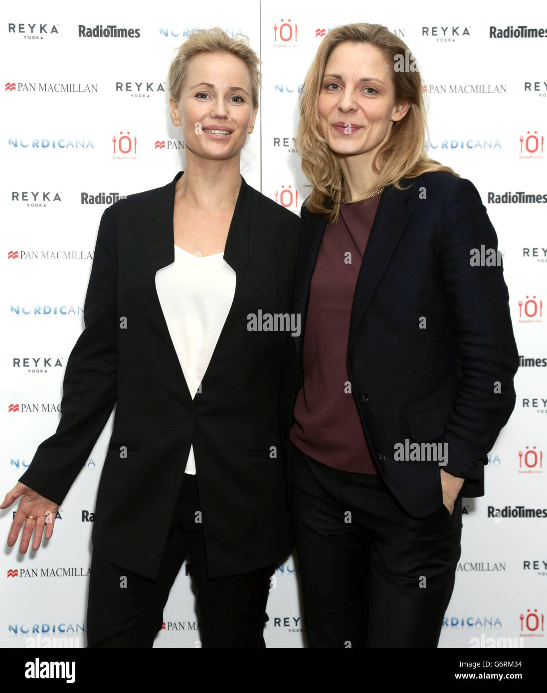 Charlotta jonsson right wallander sofia helin bridge photocall ...