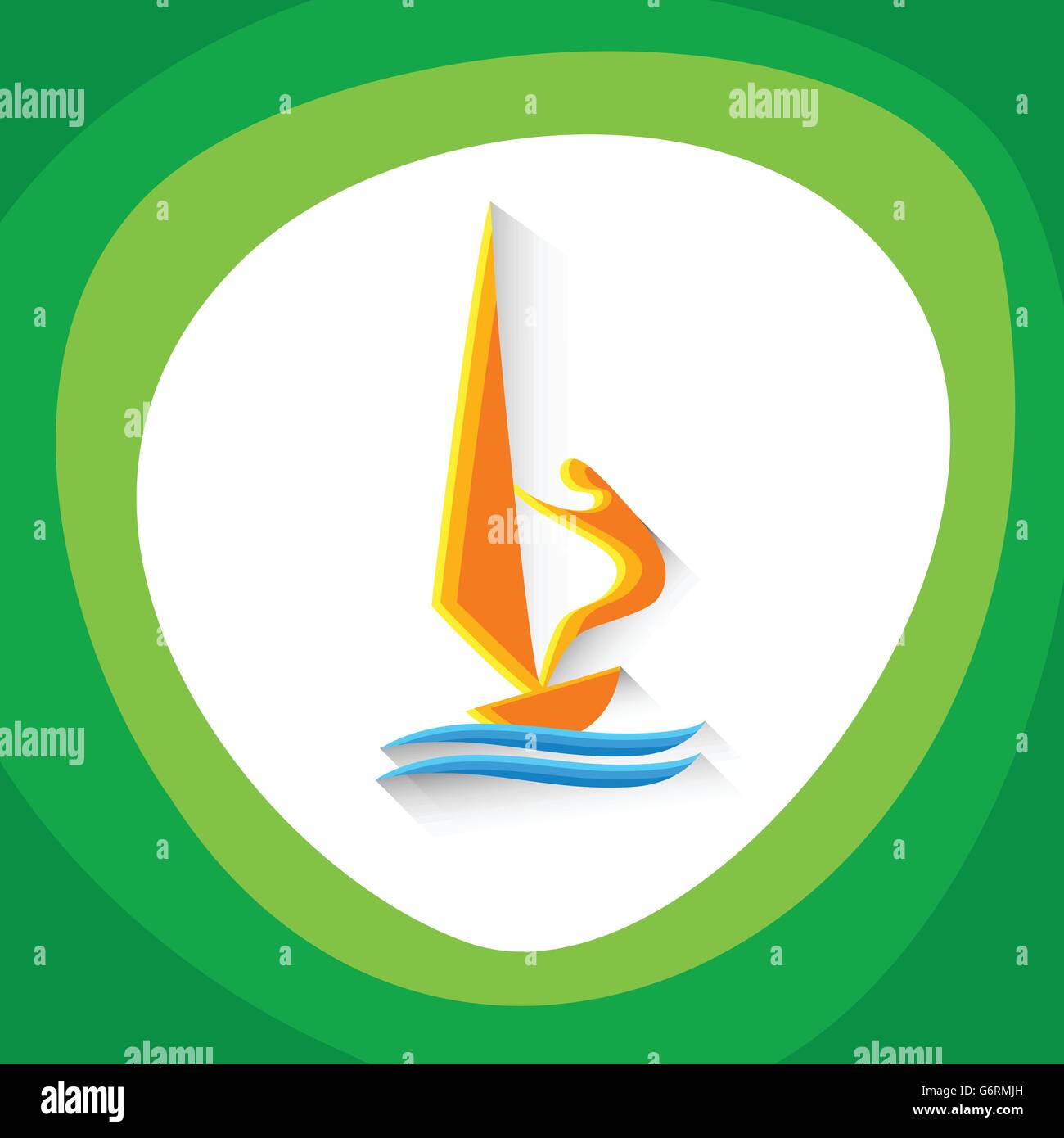 Sailing Sport Sailor Competition Icon Stock Vector Image & Art - Alamy