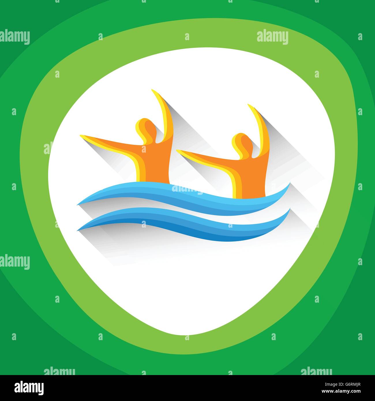 Synchronized Swimming Sport Competition Icon Stock Vector Image & Art ...