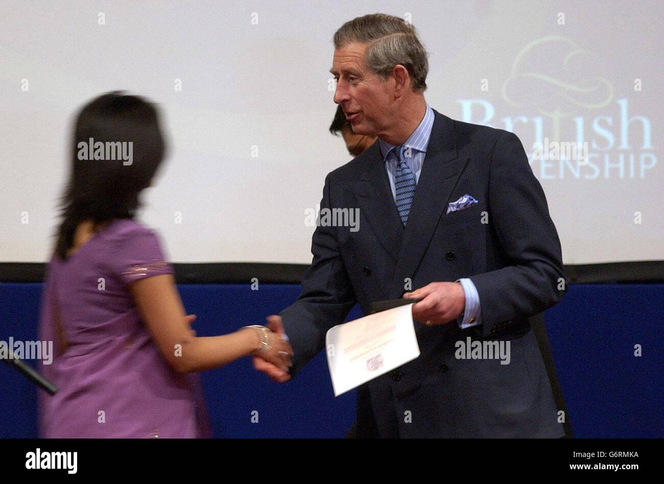 The Prince of Wales meets meets Shimoli Shah from India during a ...