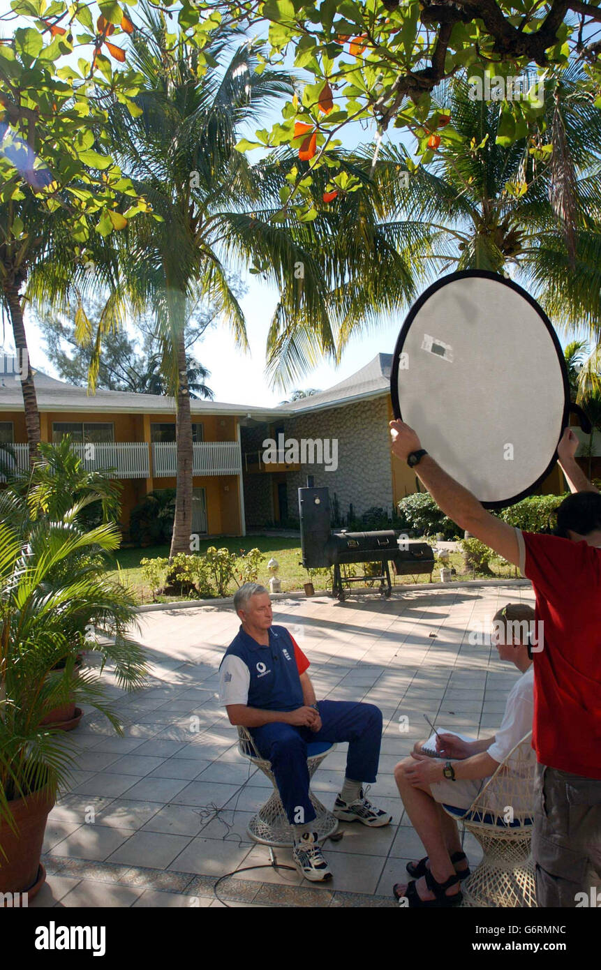 England coach duncan fletcher at the team hotel hi-res stock ...