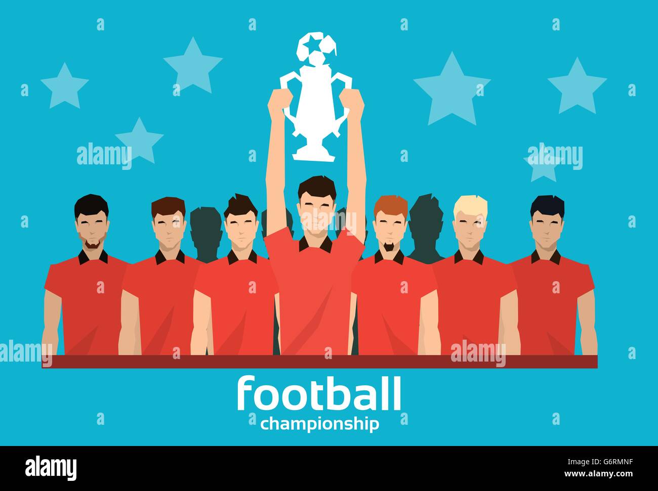 Footballer goal celebration Stock Vector Images - Alamy