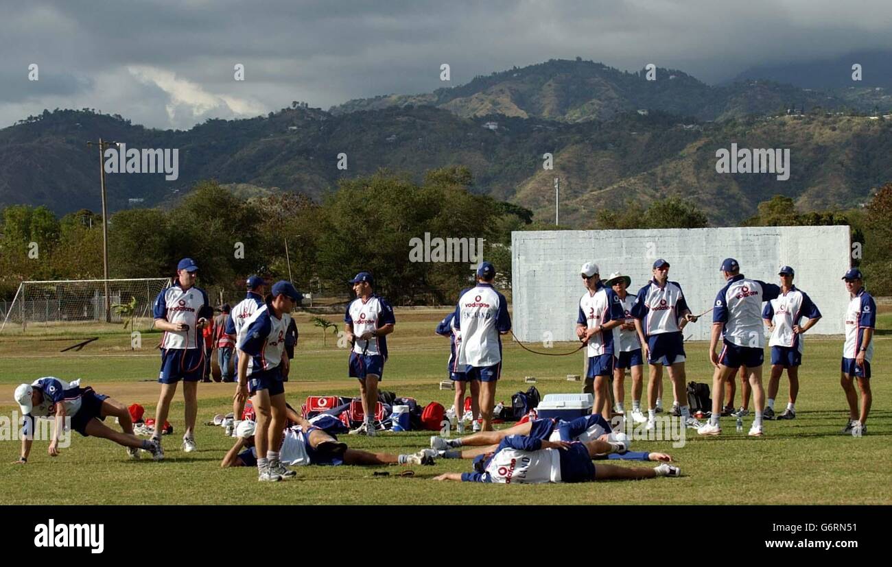 Cricket Warm Up Stretching High Resolution Stock Photography and Images ...