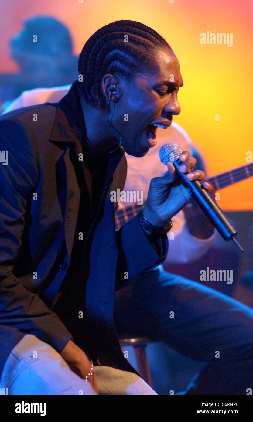 Lemar appearing on the MTV TRL UK show at the MTV studios in Camden ...