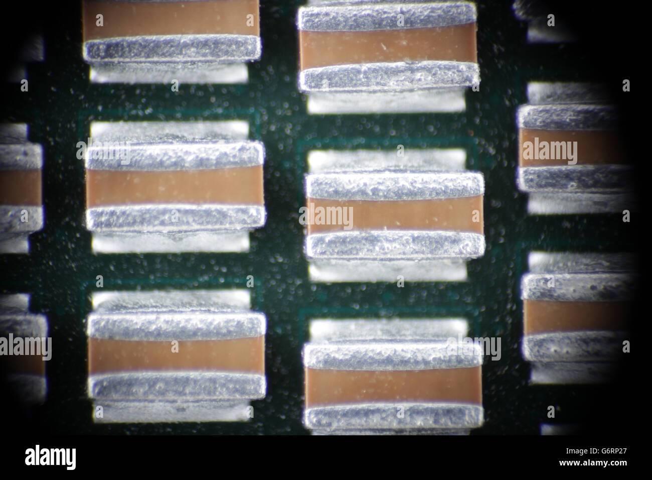 capacitor macro smd pcb solder electronic circuit Stock Photo - Alamy