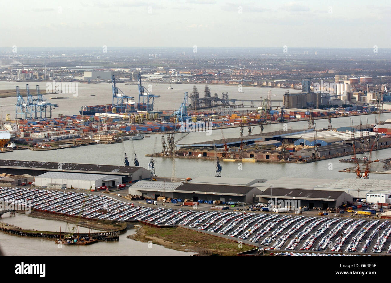 Tilbury docks aerial hi-res stock photography and images - Alamy