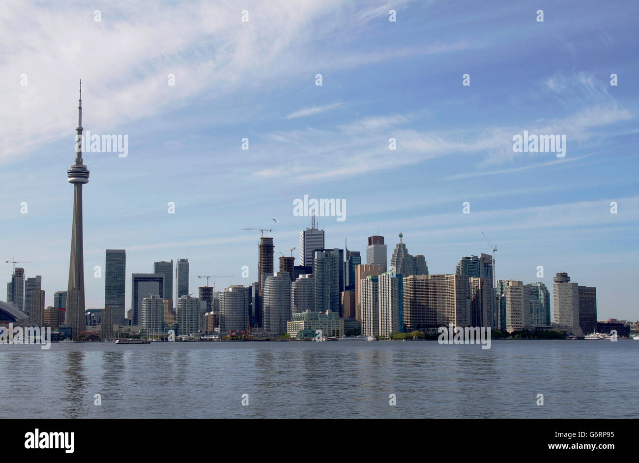 Toronto skyline seen from Toronto Island Park Stock Photo - Alamy