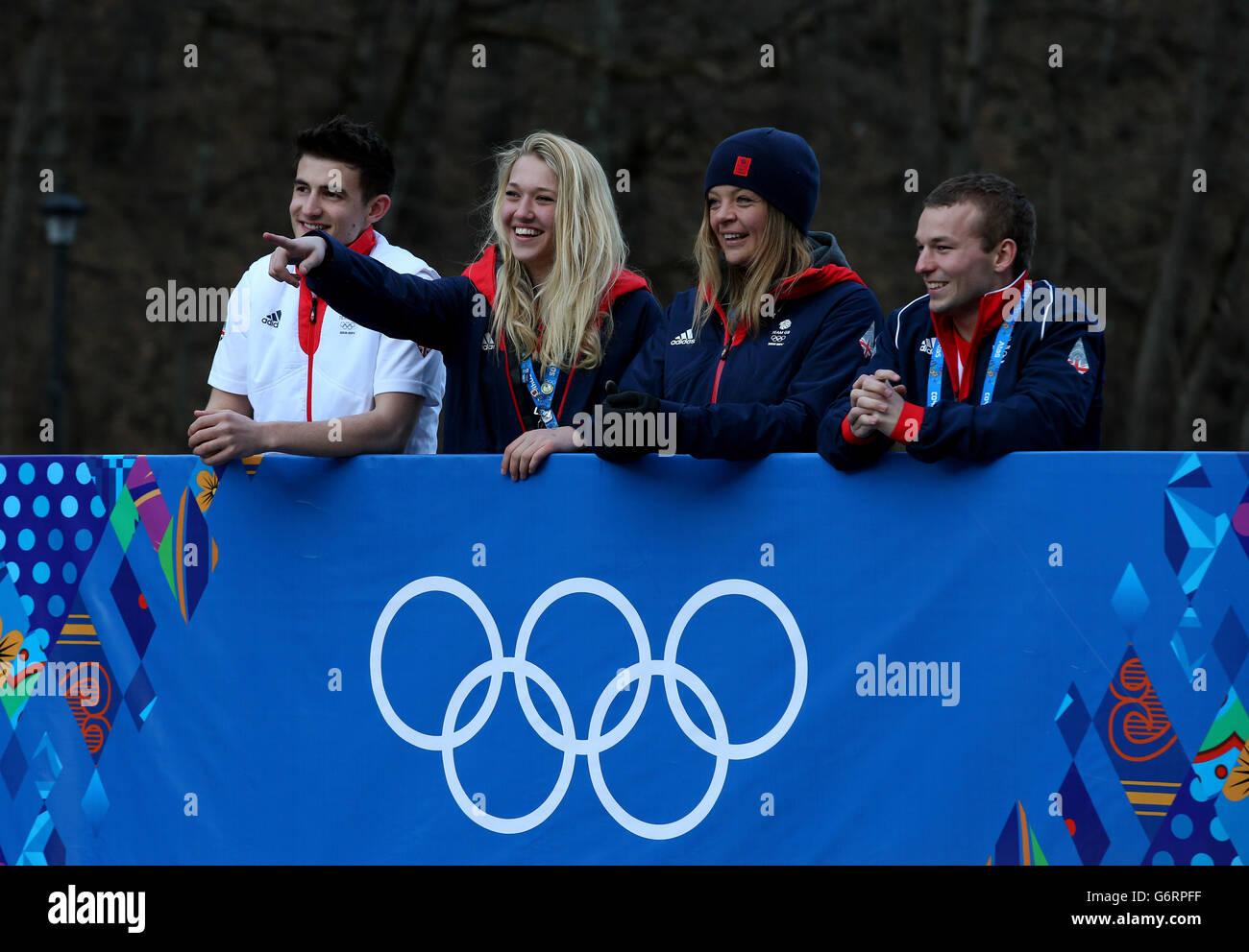 Great Britain's (left to right) James Machon, Rowan Cheshire, Emma ...