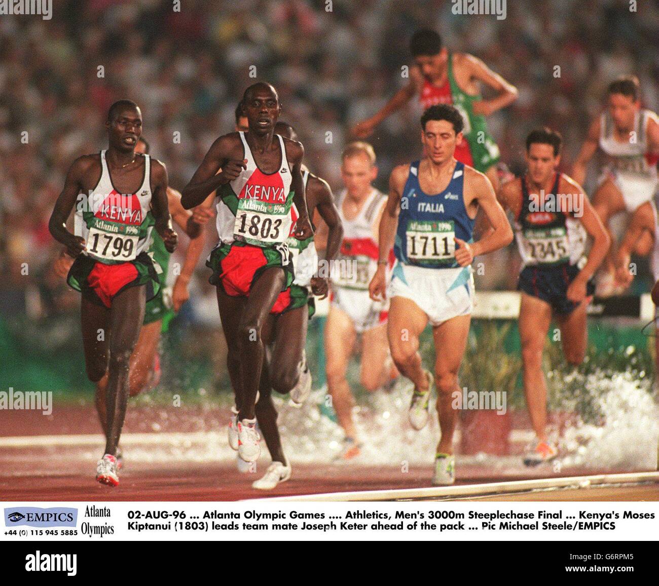 Atlanta Olympic Games .... Athletics, Men's 3000m Steeplechase Final ...