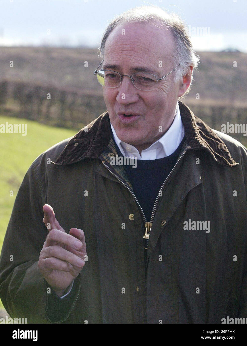 Conservative leader Michael Howard during his visit to Allerton Grange ...