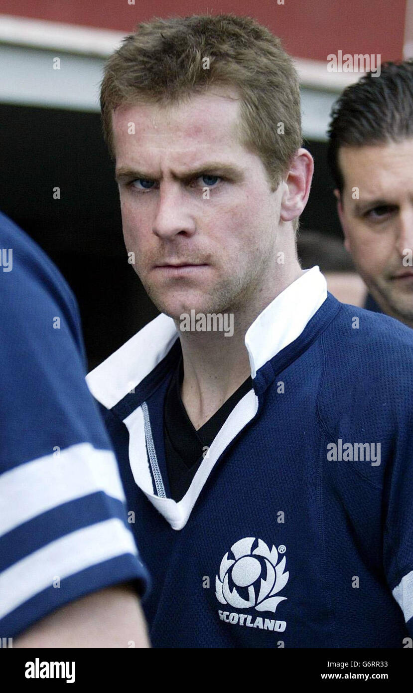 Scotland's captain Chris Paterson shows his dejection after the 20-14 ...