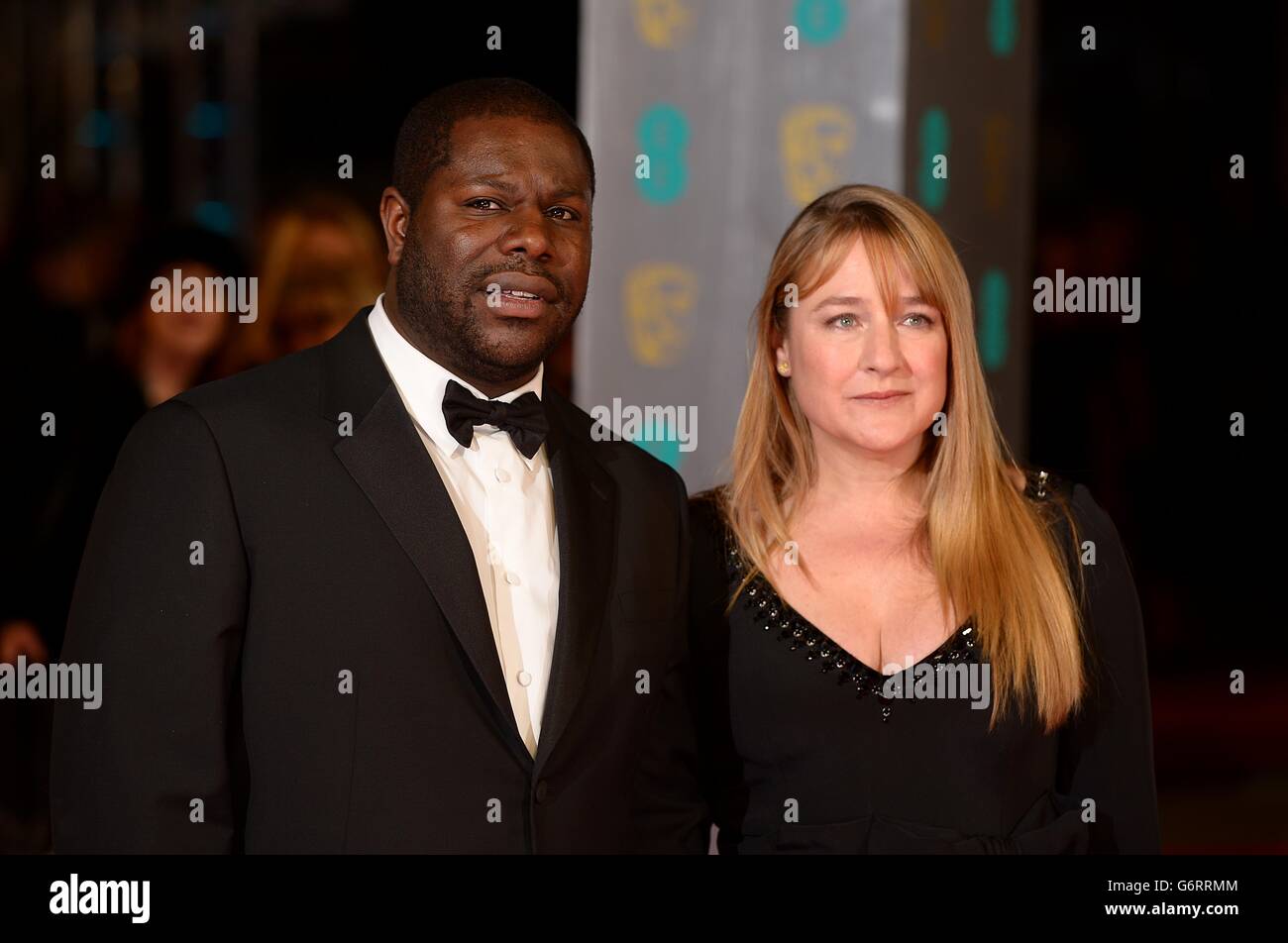 Steve McQueen and Bianca Stigter arriving at The EE British Academy ...