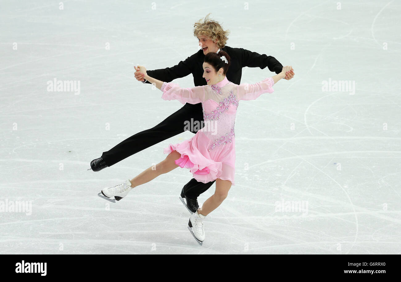 USA's Meryl Davis and Charlie White in the Ice Dance short program ...