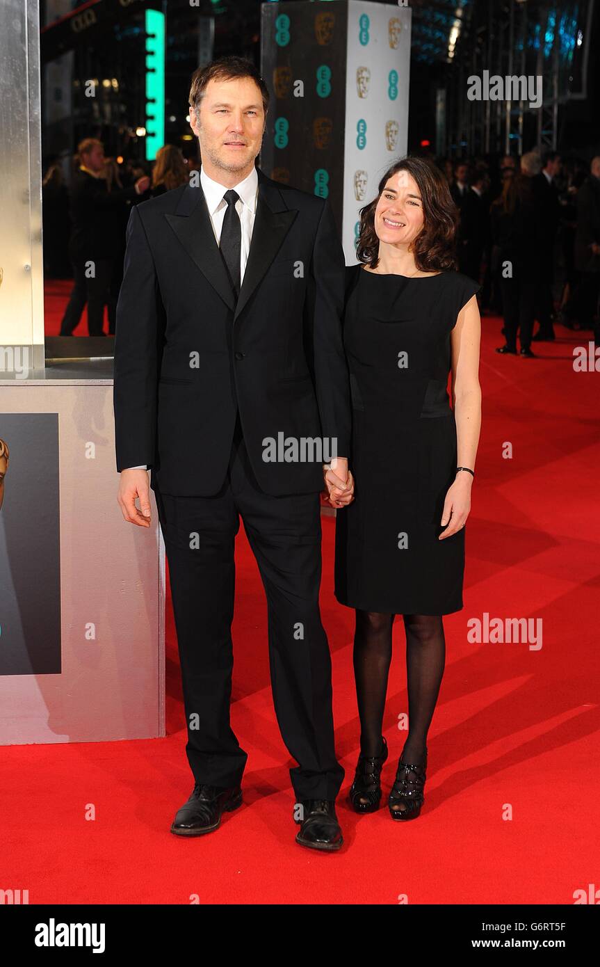 David Morrissey and Esther Freud arriving at The EE British Academy ...