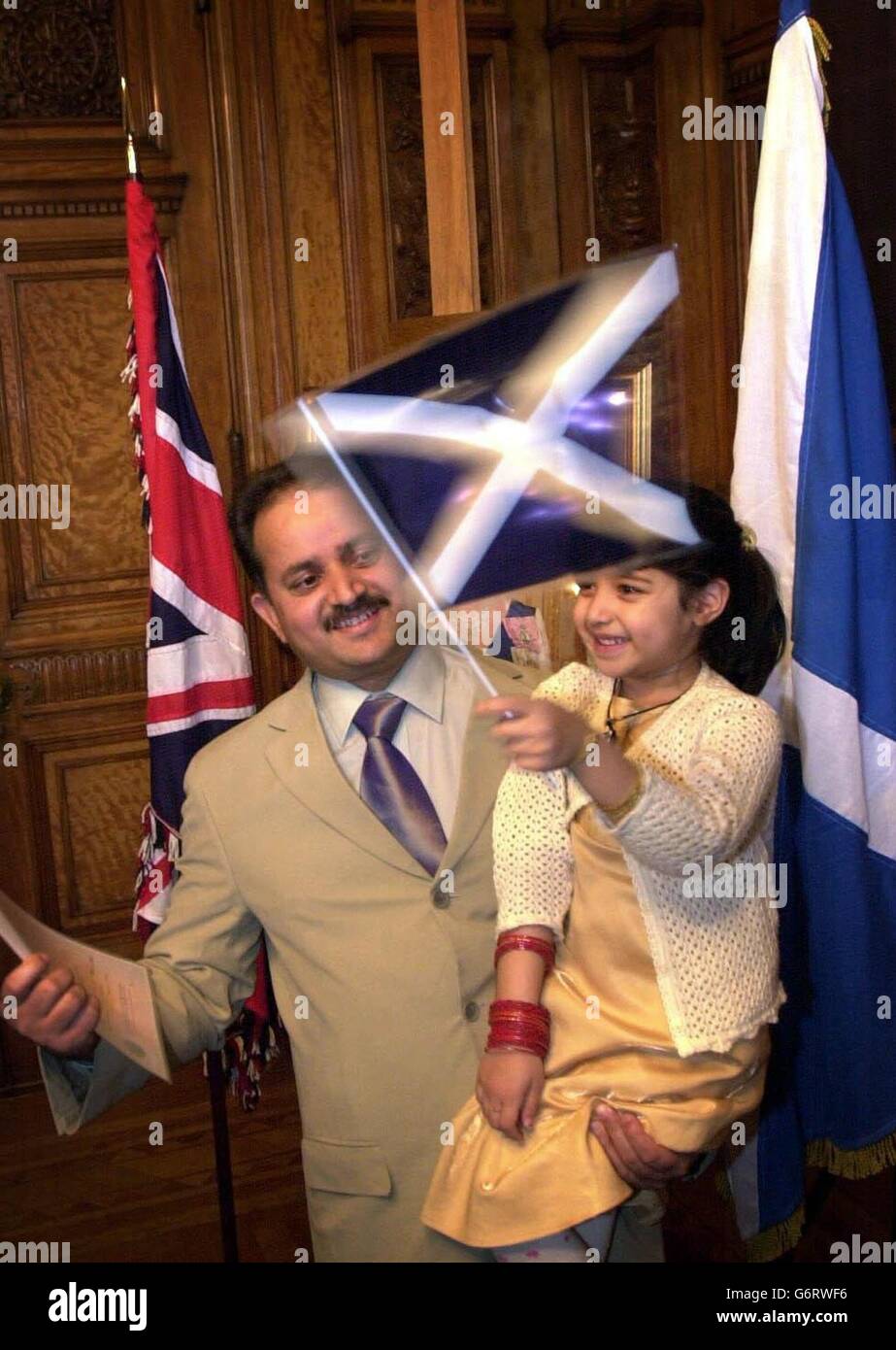 Muhammad Massood, with his daughter Abtaha (aged 4) at a special ...