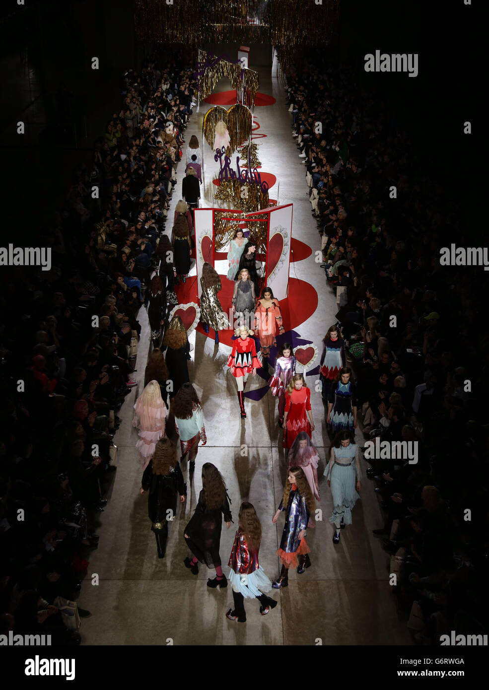 Meadham kirchhoff catwalk london fashion hi-res stock photography and ...