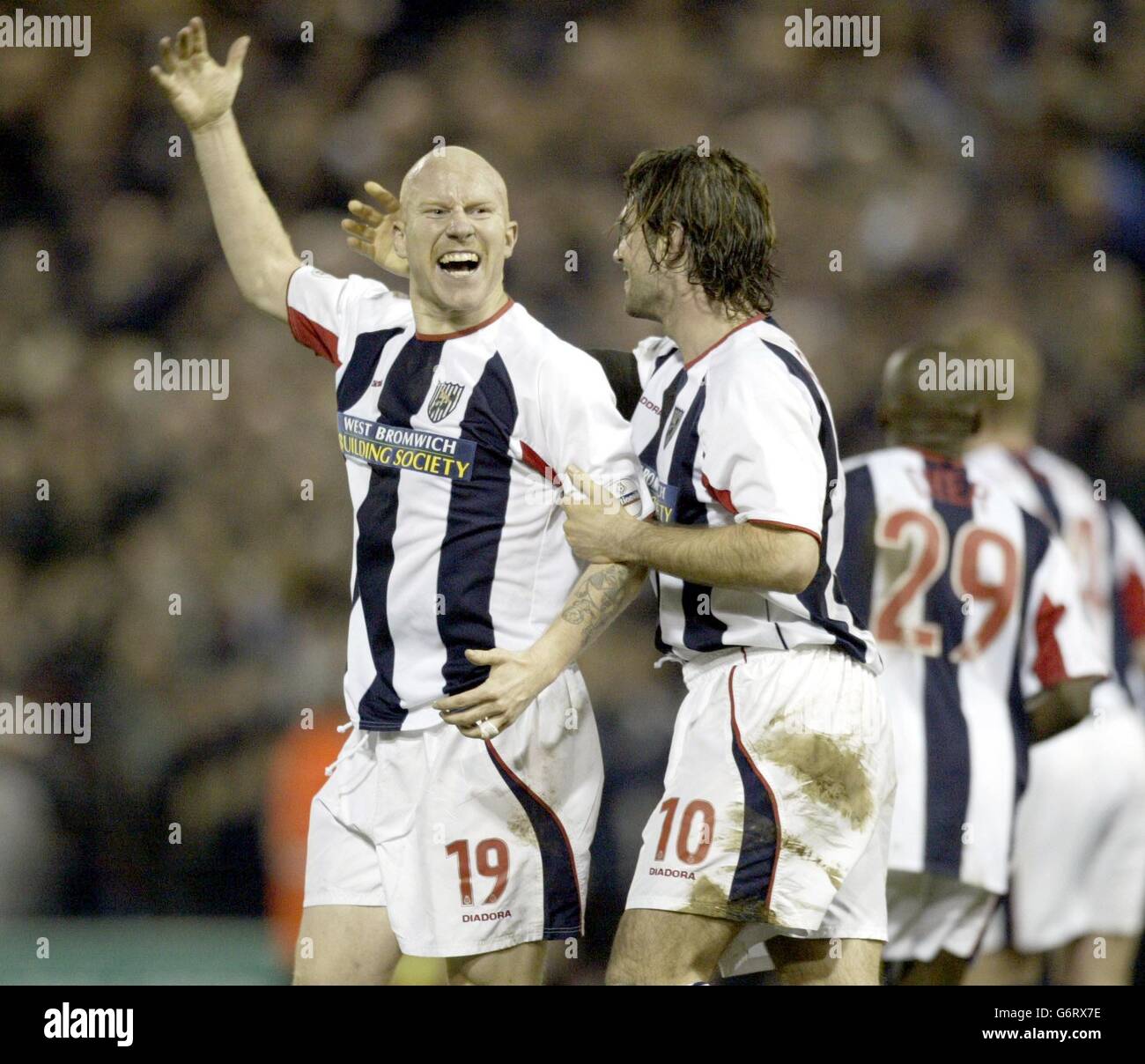 Andy johnson celebrating hi-res stock photography and images - Alamy