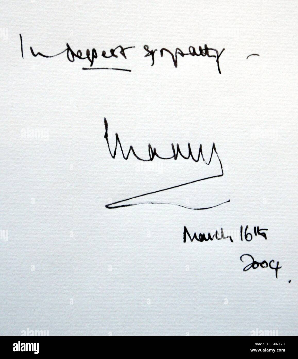 Prince Charles Signature
