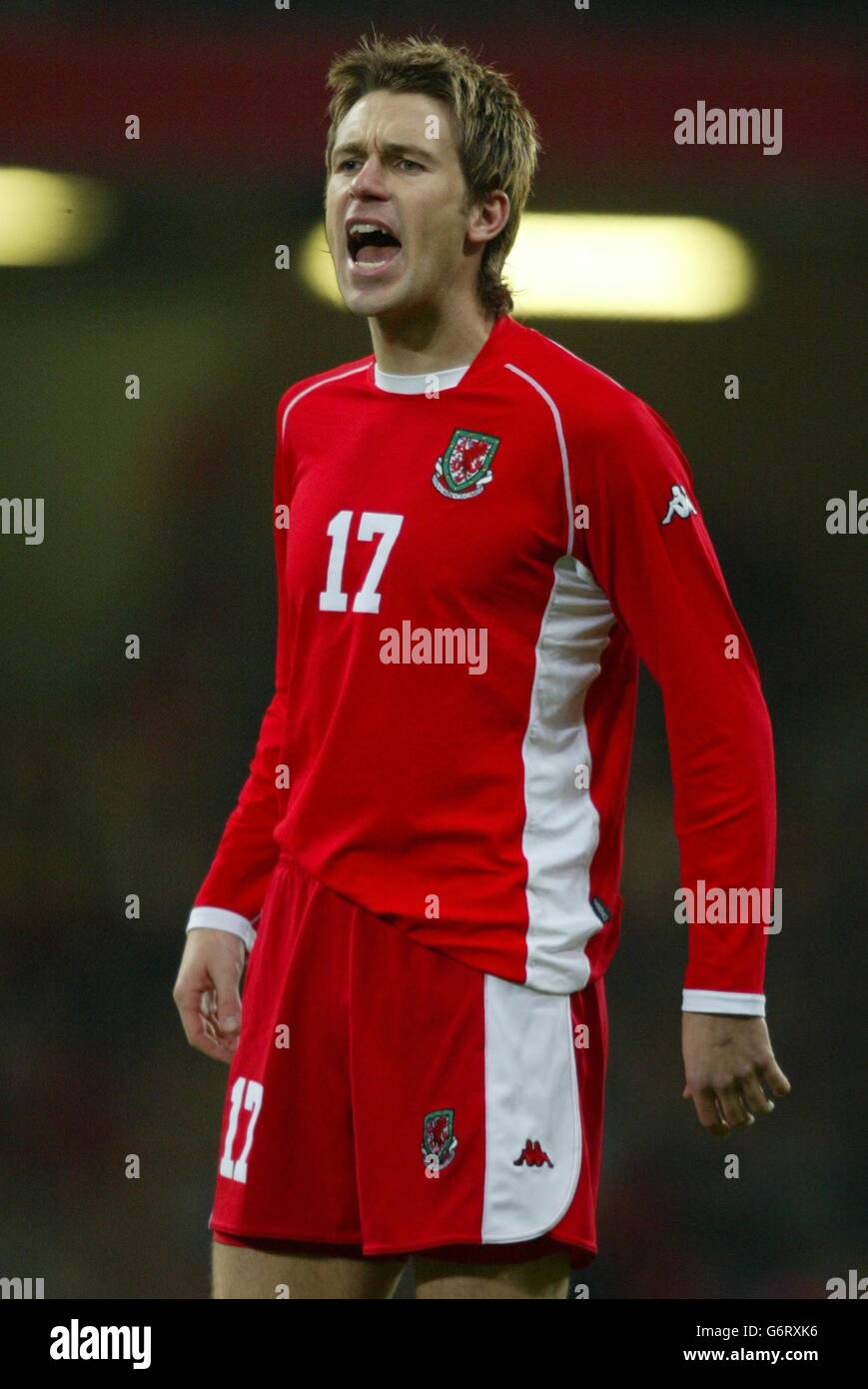 Sport football action stock shouting gareth taylor hi-res stock ...