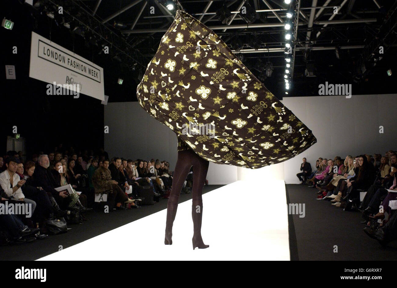 A model on the catwalk during the Arkadius Autumn/Winter 2004 ...