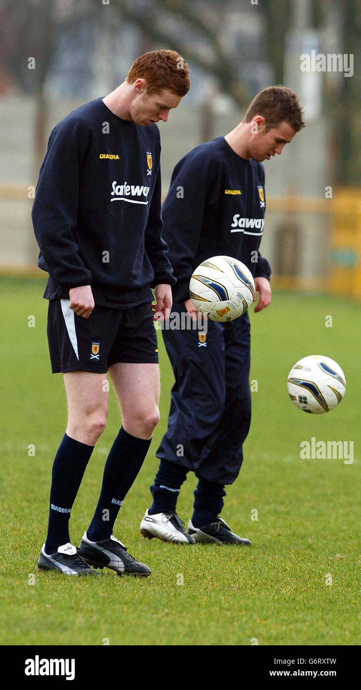Stephen Pearson Scotland training Stock Photo - Alamy