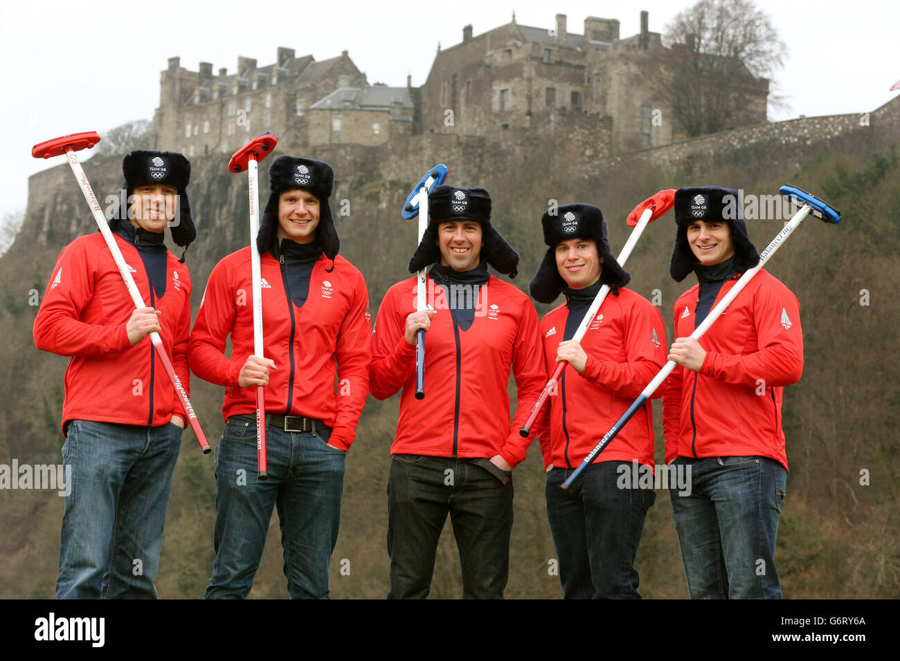 Team britain men's curling olympics hi-res stock photography and images ...