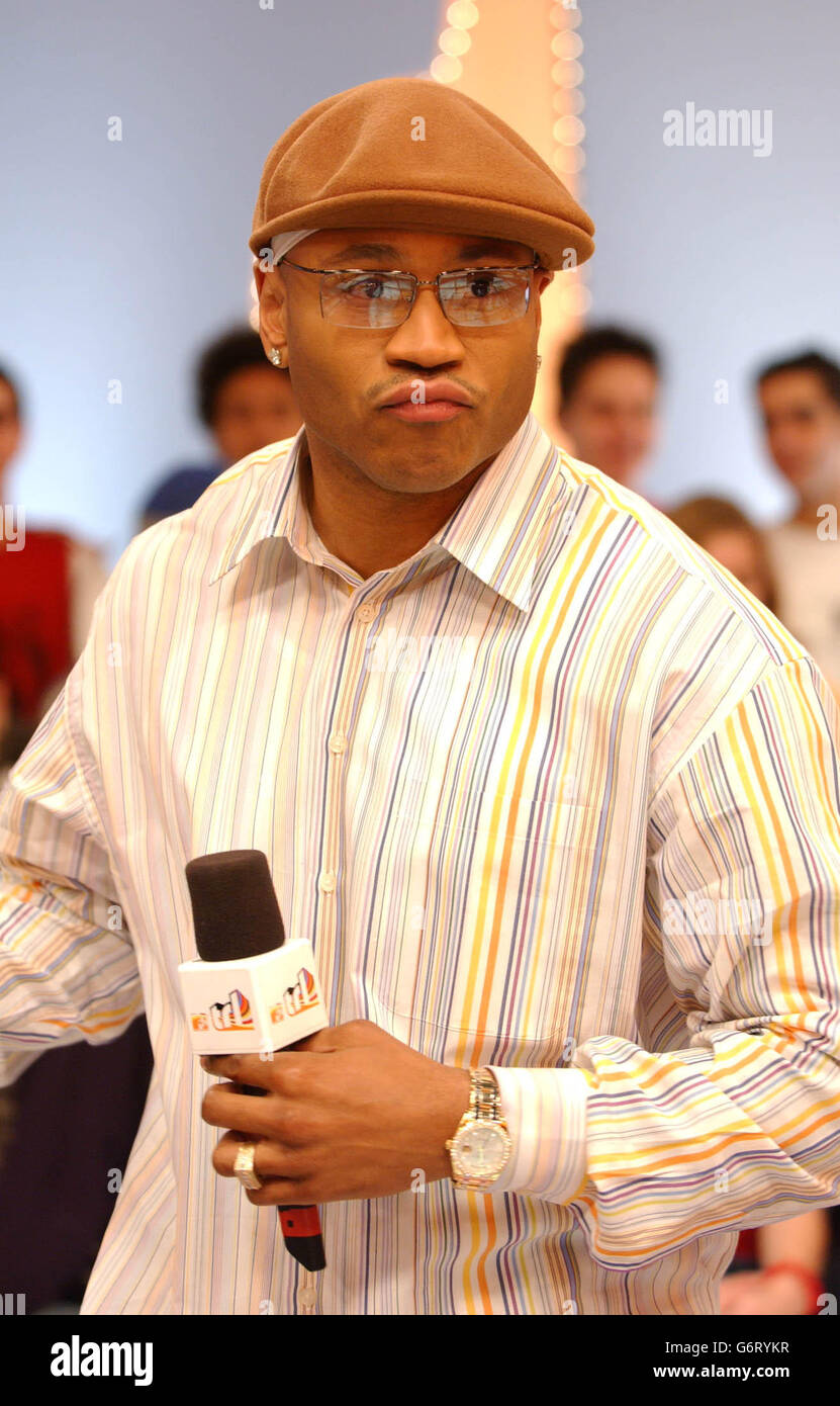 Singer and actor LL Cool J during his guest appearance on MTV's TRL UK ...