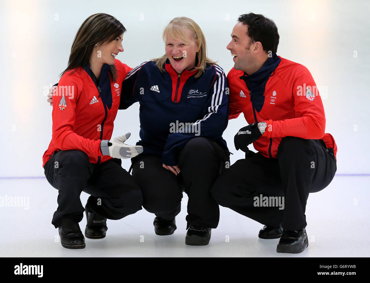 Mens curling team left to right david murdoch hi-res stock photography ...
