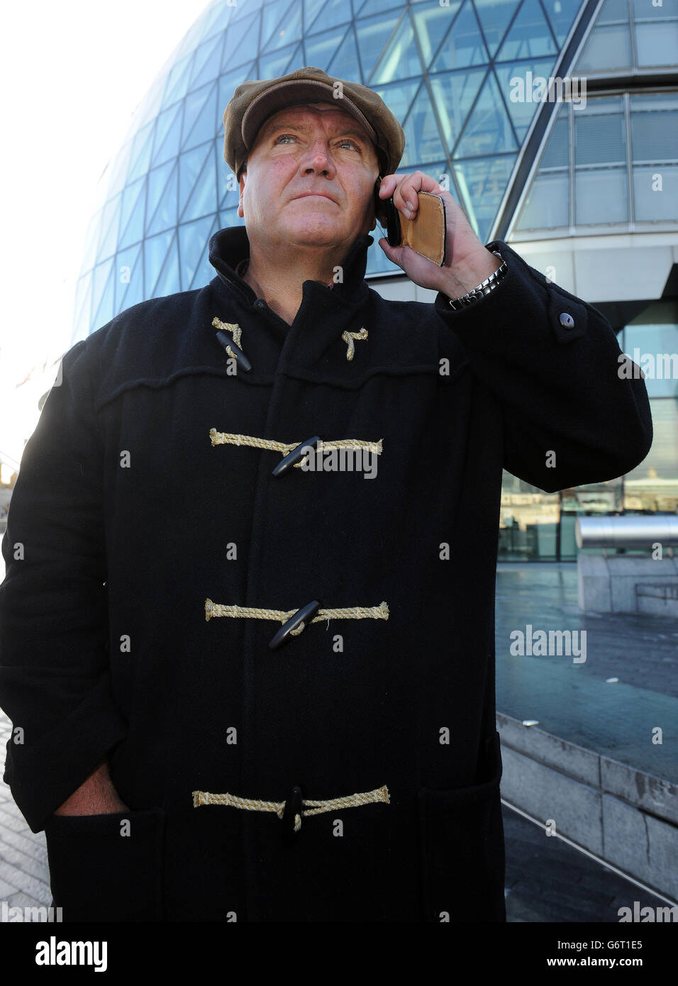 Union leader Bob Crow, general secretary of the RMT union, stands ...