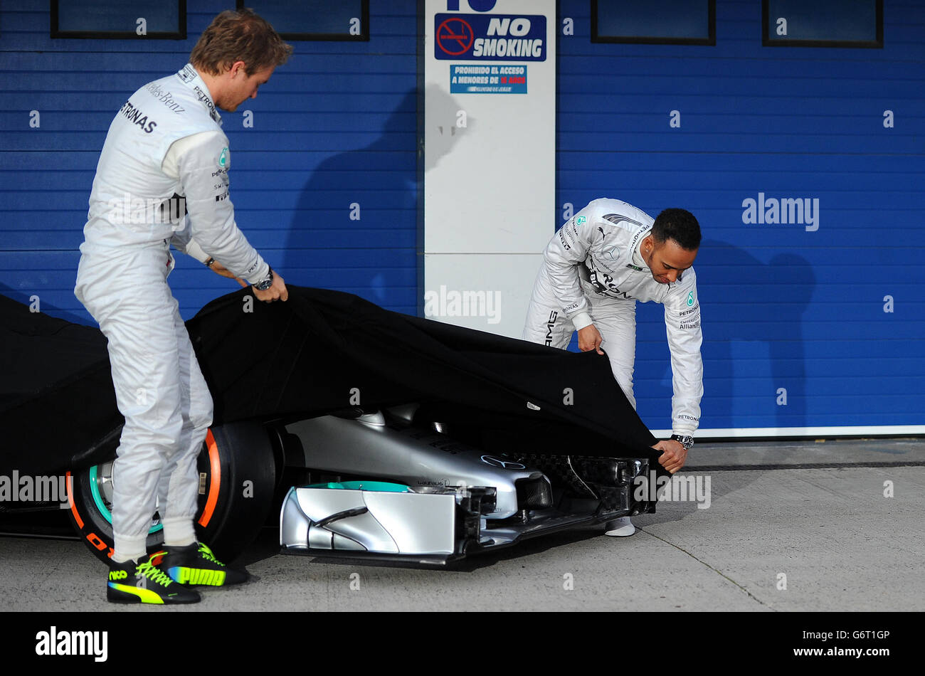 Formula One - 2014 Testing - Day One - Circuito de Jerez Stock Photo ...