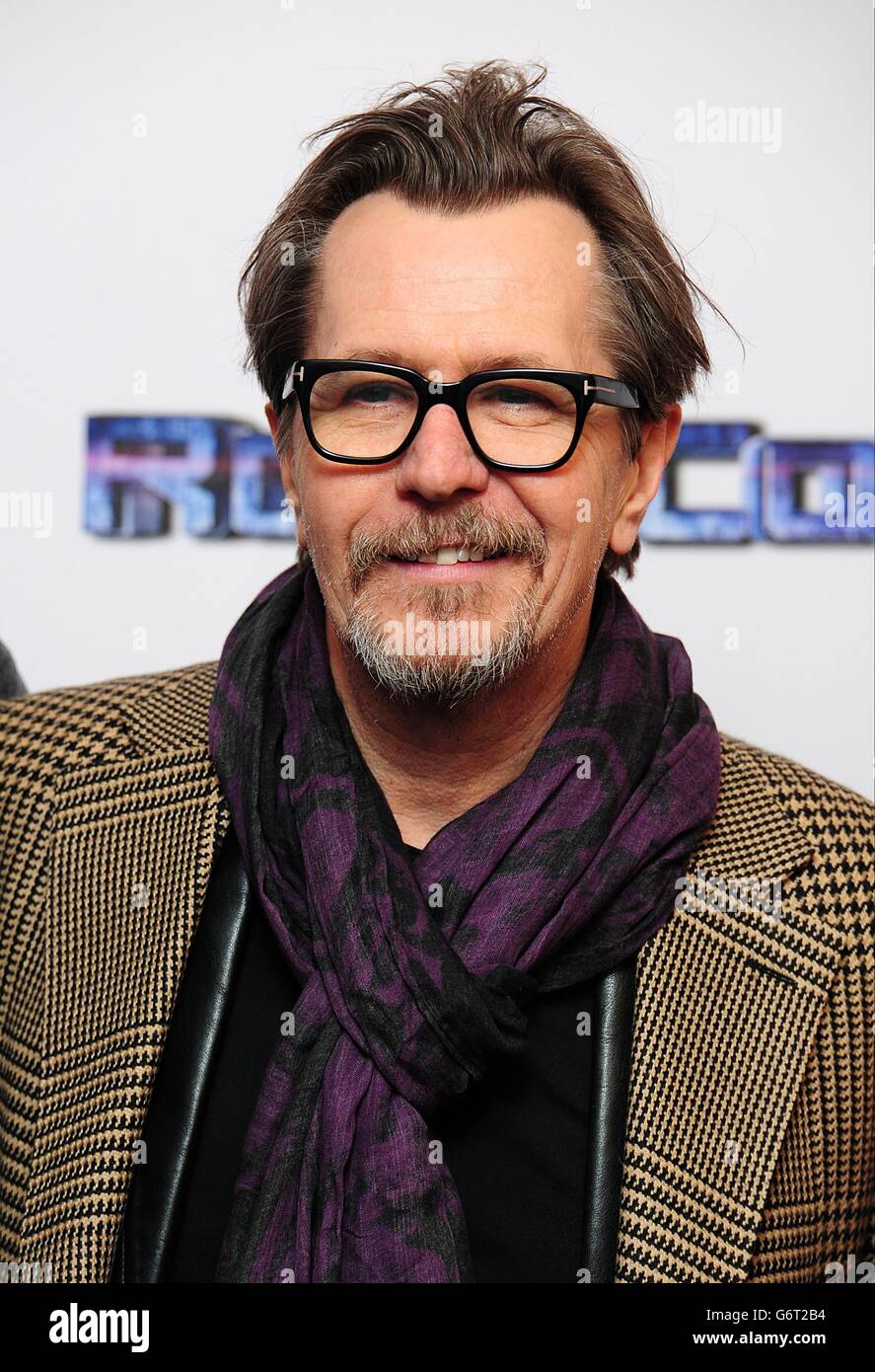 Gary oldham arriving premiere robocop bfi imax hi-res stock photography ...