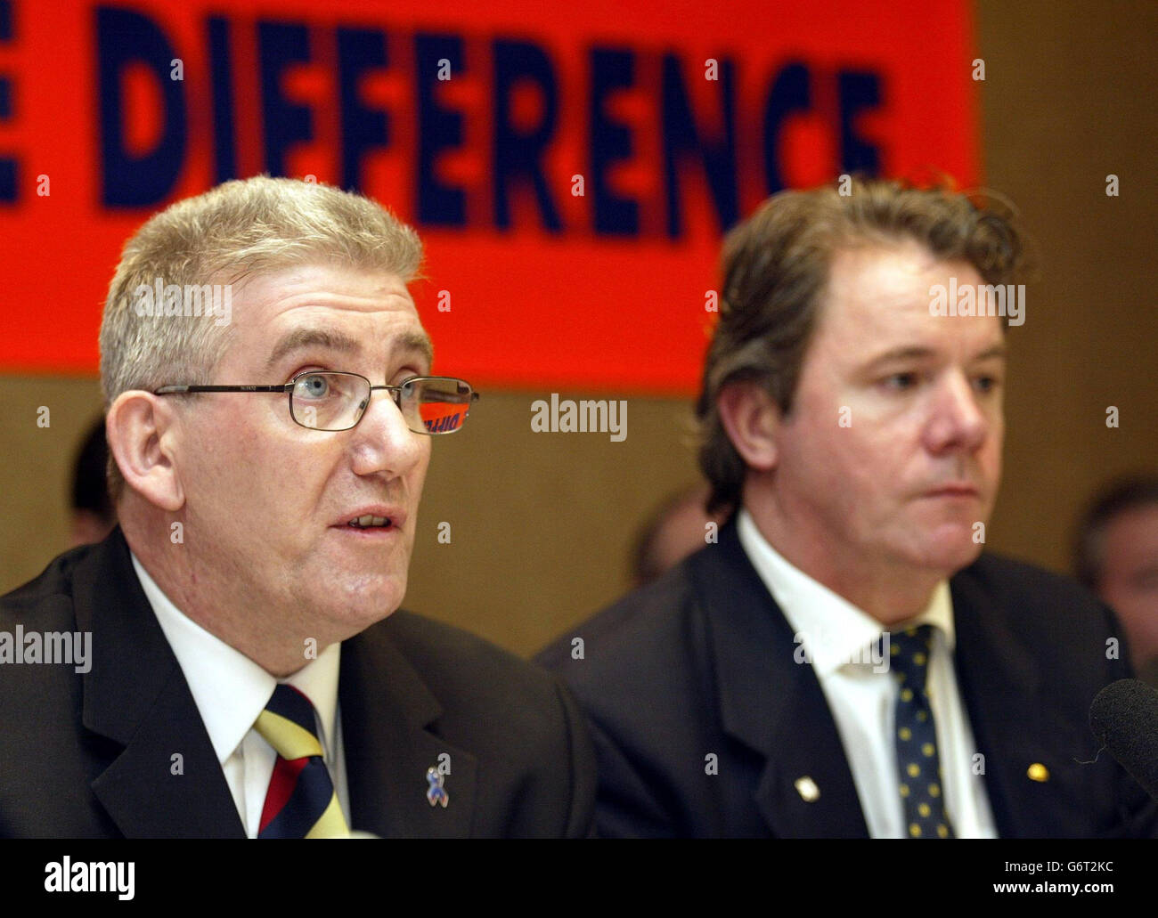 (Left to right :) Tommy Kirkham and Frankie Gallagher, spokespersons ...