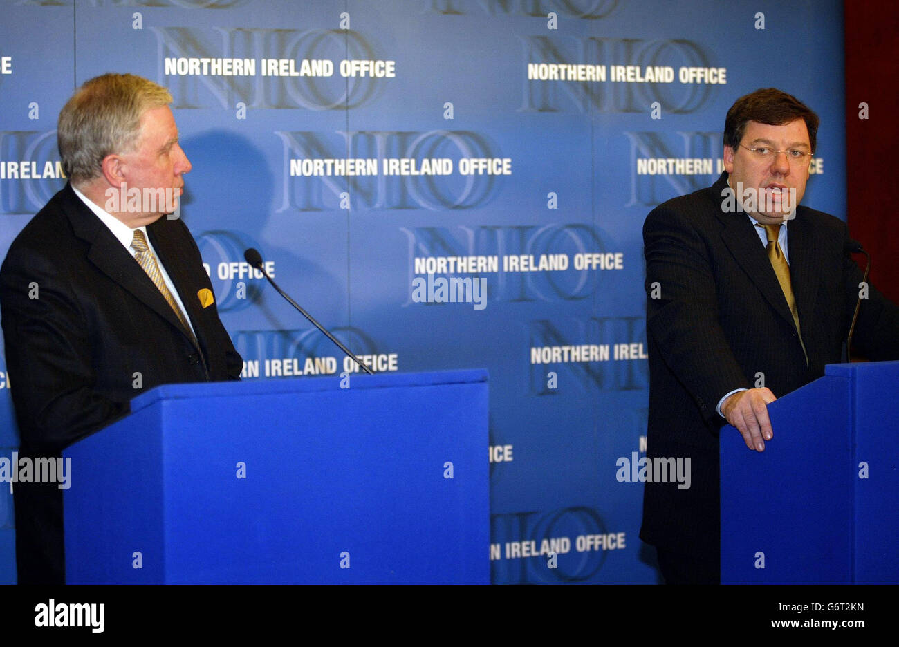 With his irish counterpart brian cowan hi-res stock photography and ...