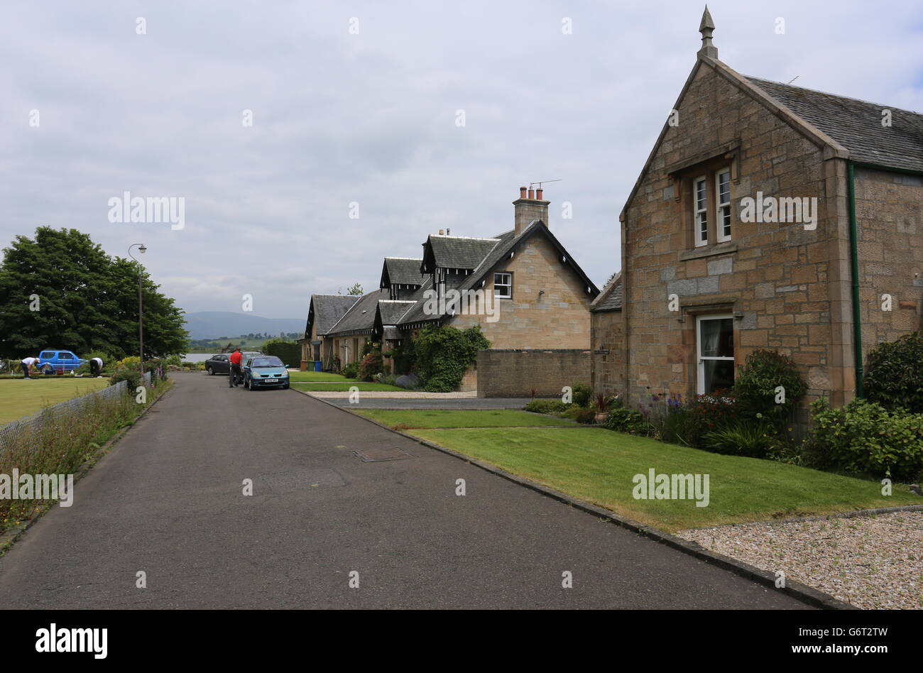 Dunmore street scene Scotland June 2016 Stock Photo - Alamy