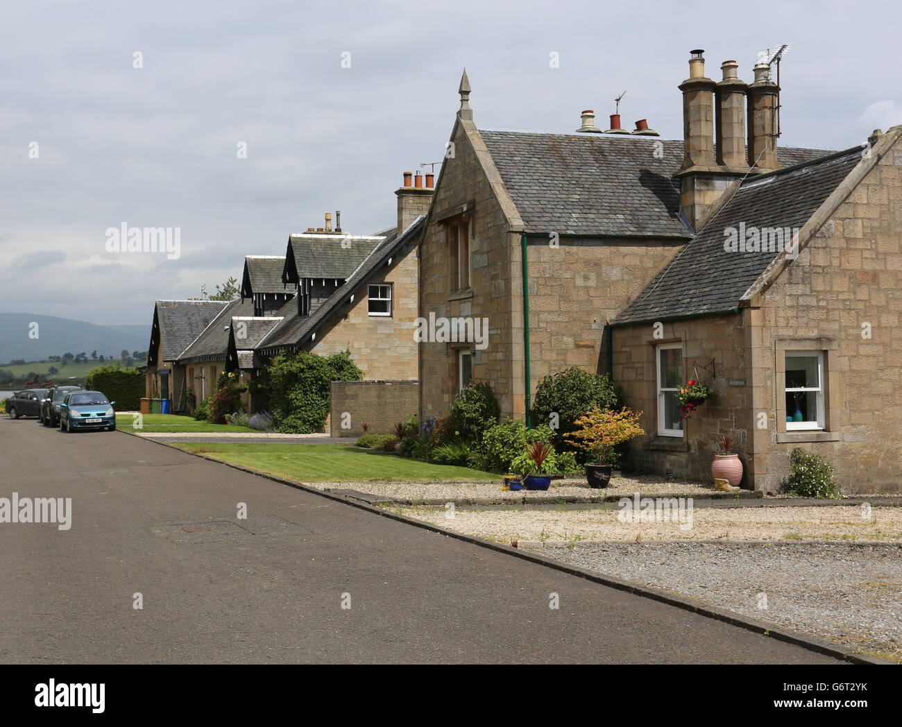 Dunmore street scene Scotland June 2016 Stock Photo - Alamy