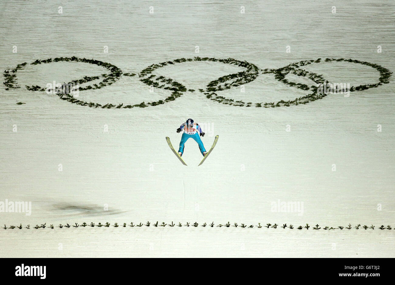 Germany's Richard Freitag during a jump prior to the Mens Normal Hill ...