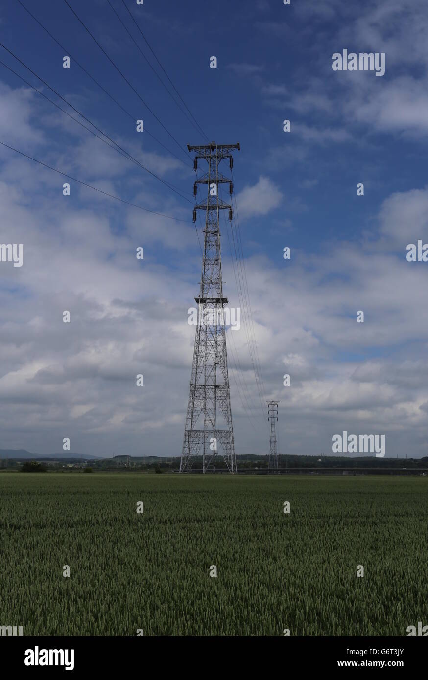 Pylons of the 400kV Forth Crossing the tallest electricity pylons in ...