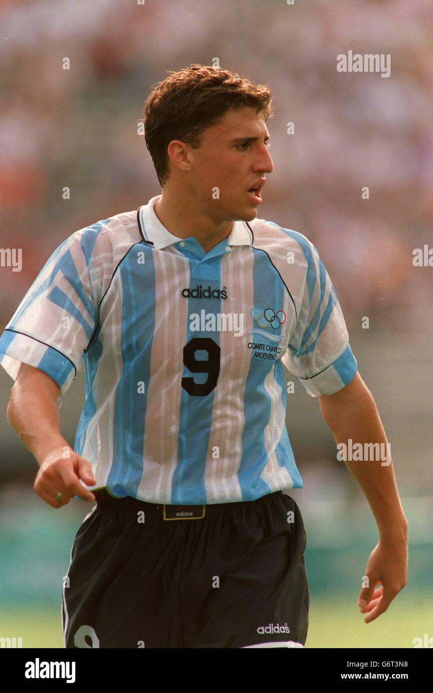 30-JUL-1996. Atlanta Olympic Games, Men's Soccer. Hernan Crespo ...