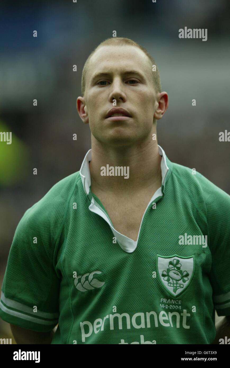 Peter Stringer lines up before the RBS 6 Nations clash verses France at ...