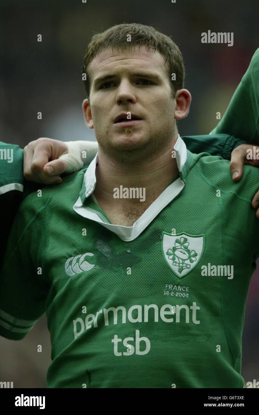 Ireland's Gordon D'arcy lines up before the RBS 6 Nations clash verses ...