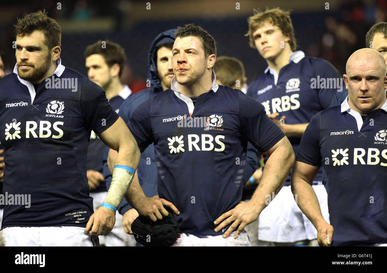 Rugby the six nations champioship scotland v england murrayfield hi-res ...