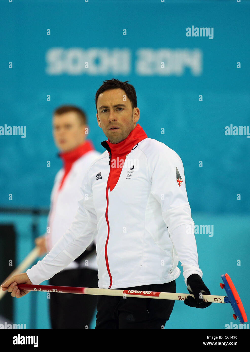 Great Britain's David Murdoch during curling training at the Ice Cube ...