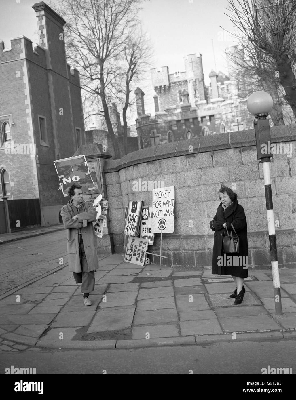 Supporters of the Committee for Direct Action Against Nuclear War are ...